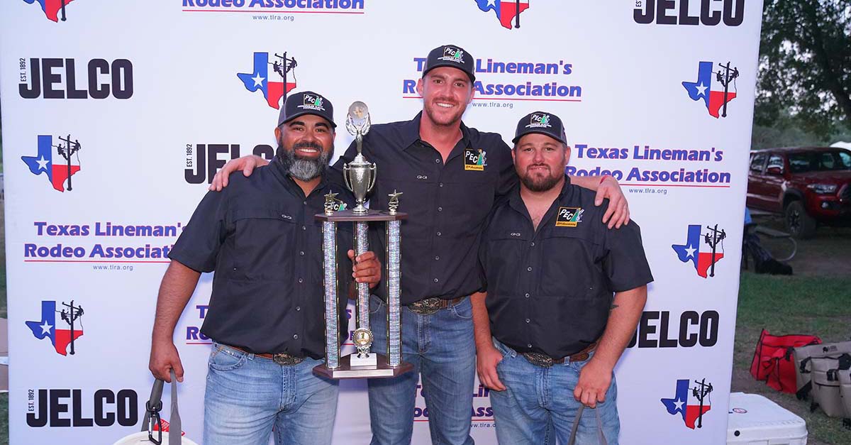 Pedernales EC Wins Record Number of Lineman’s Rodeo Awards